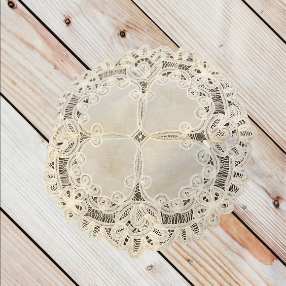 Dining | Vintage White Eyelet Doily | Poshmark
